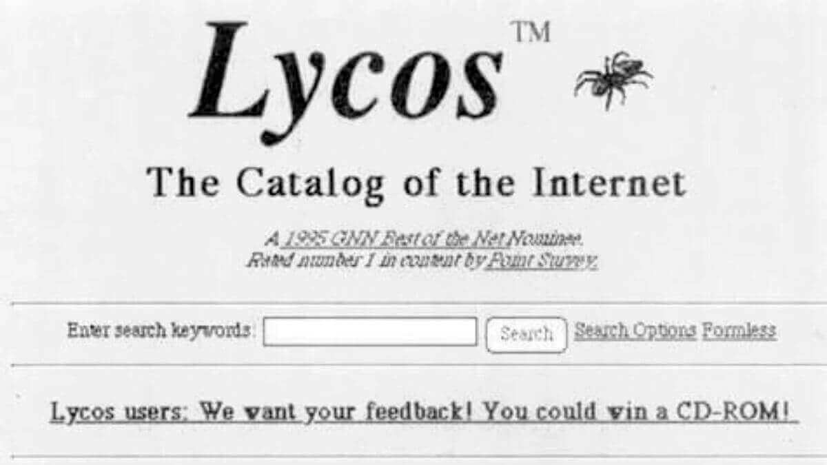 Lycos - 1995 - WordLift Blog
