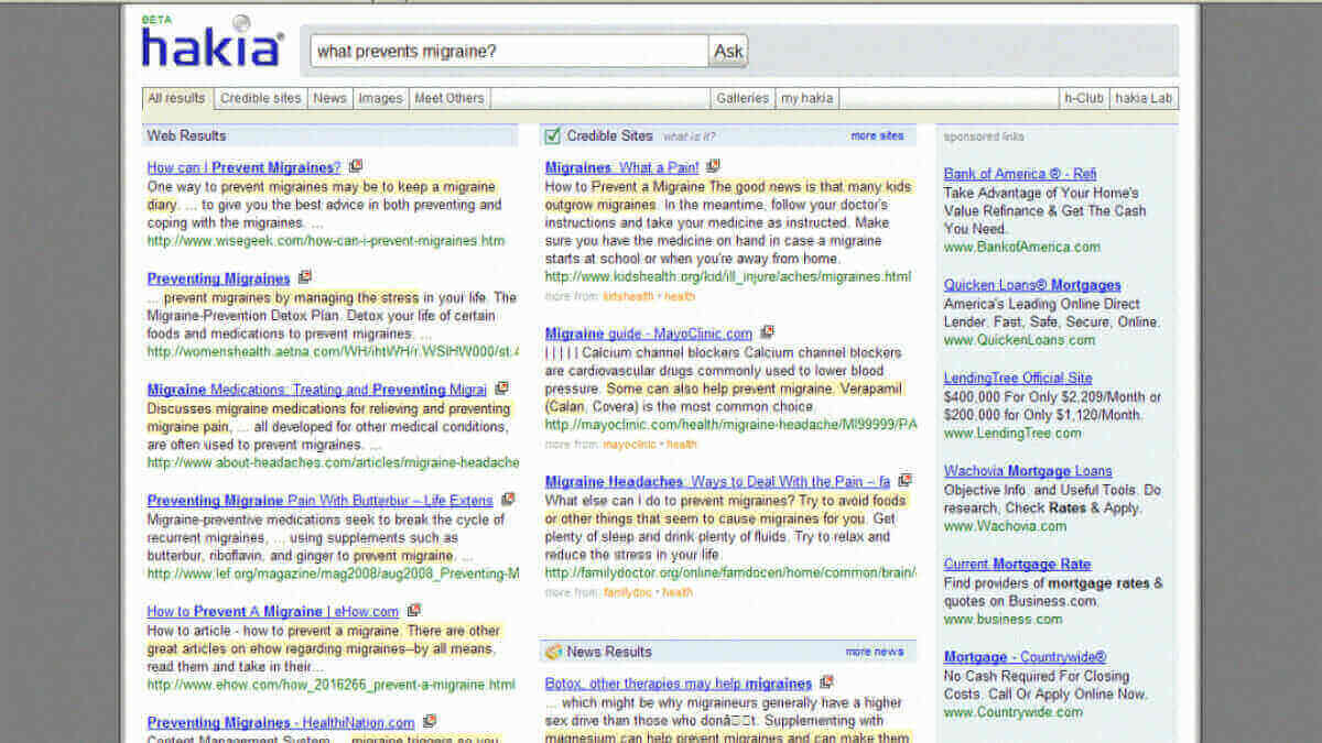 Hakia Search - 2004 - WordLift Blog